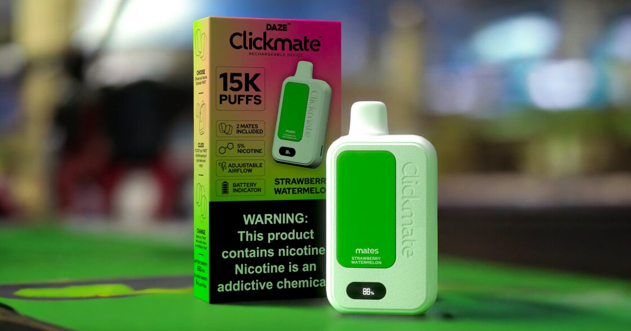7 Daze Clickmate 15000 Disposable Vape | Replaceable pod