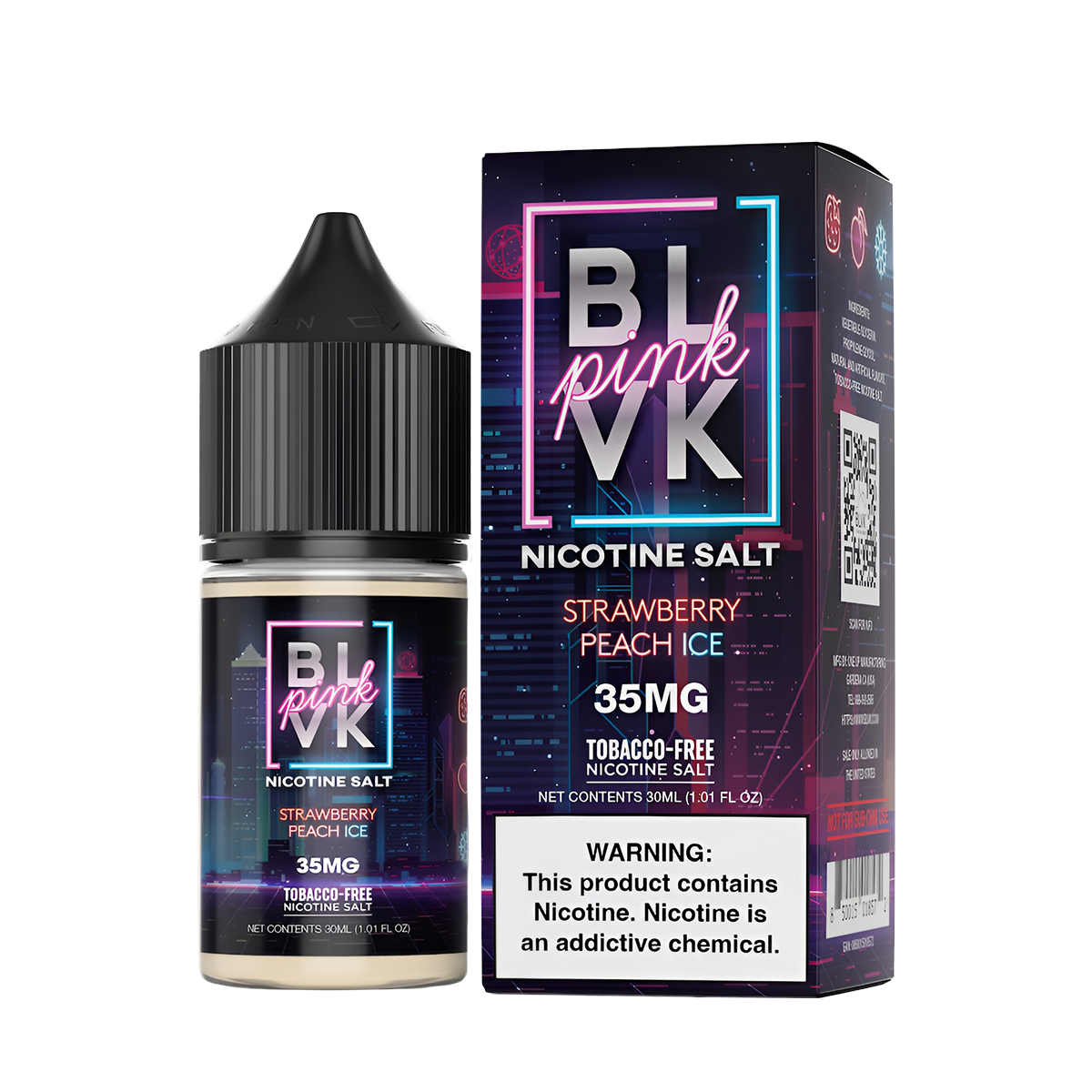 BLVK Pink Salt Nic Vape Juice | 35 ~ 50 Mg Nic in 3 Flavors