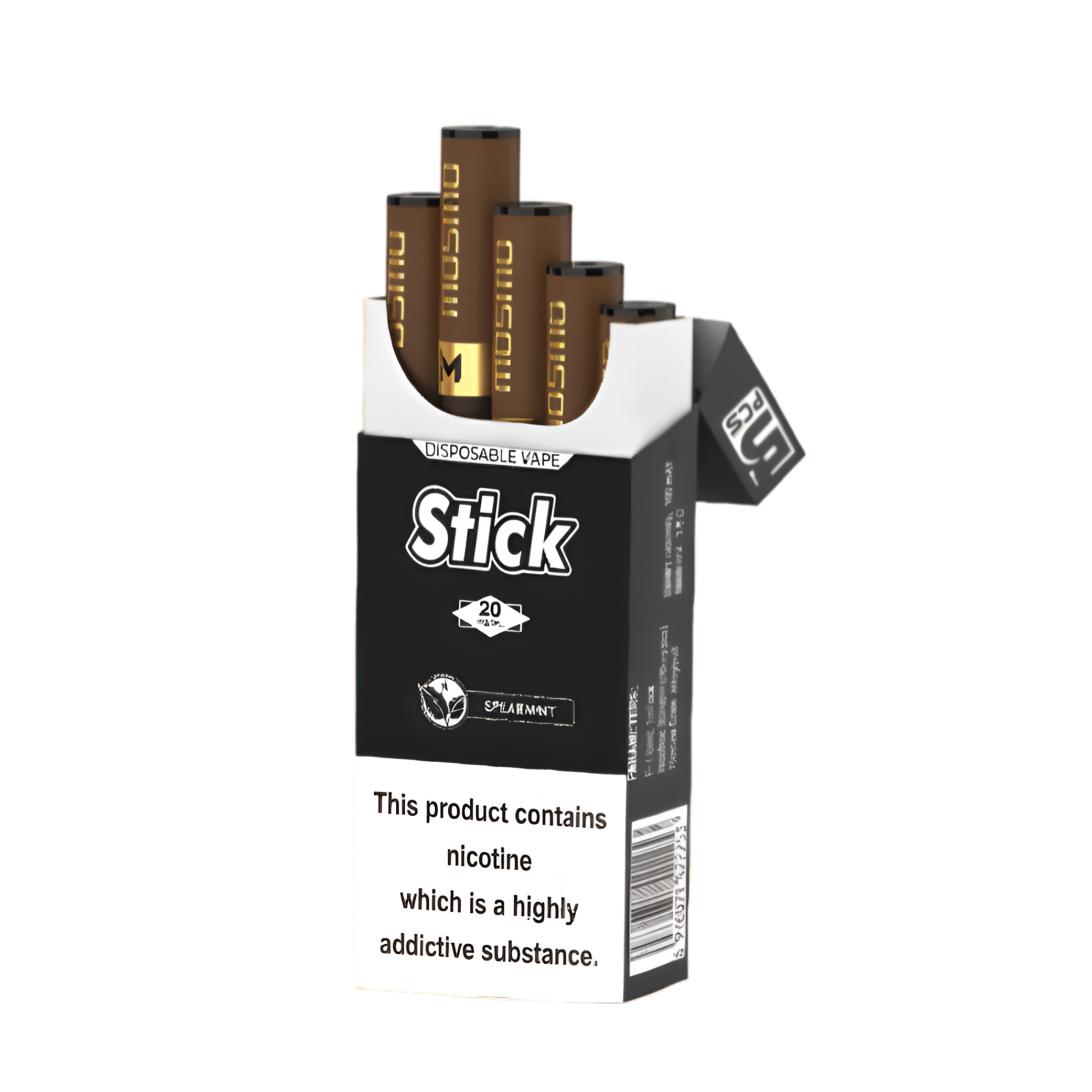 MOSMO Stick Disposable Vape | Cigarettes Design, Pack of 5