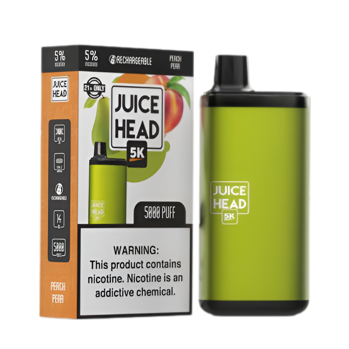 Juice Head 5K Disposable Vape | 5% Nic in 9 Flavors