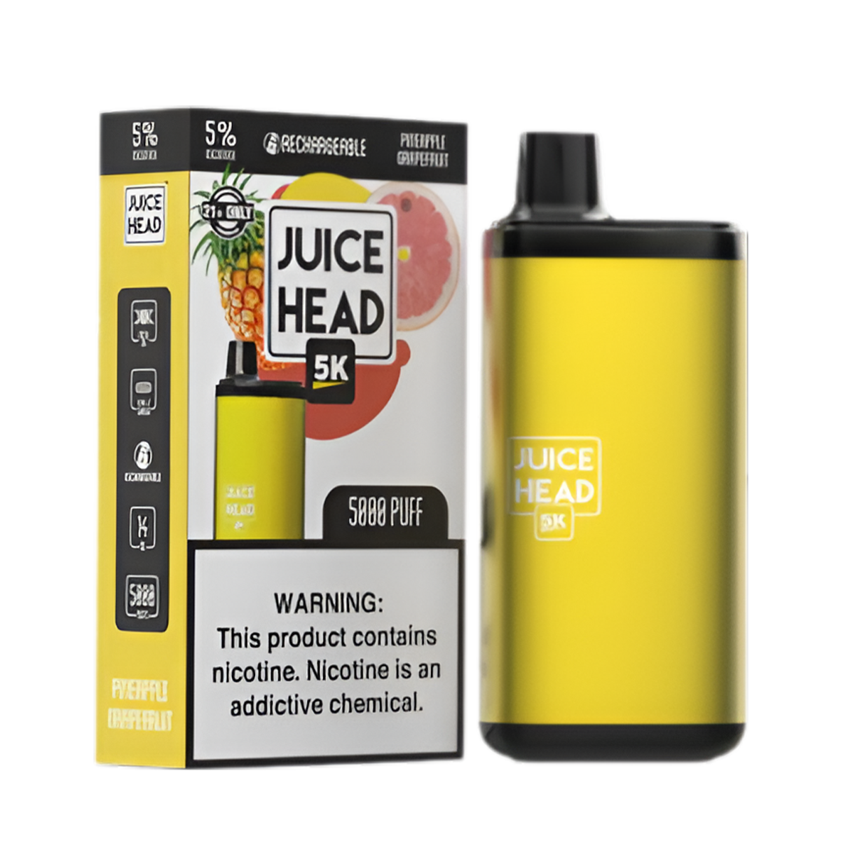 Juice Head 5K Disposable Vape | 5% Nic in 9 Flavors
