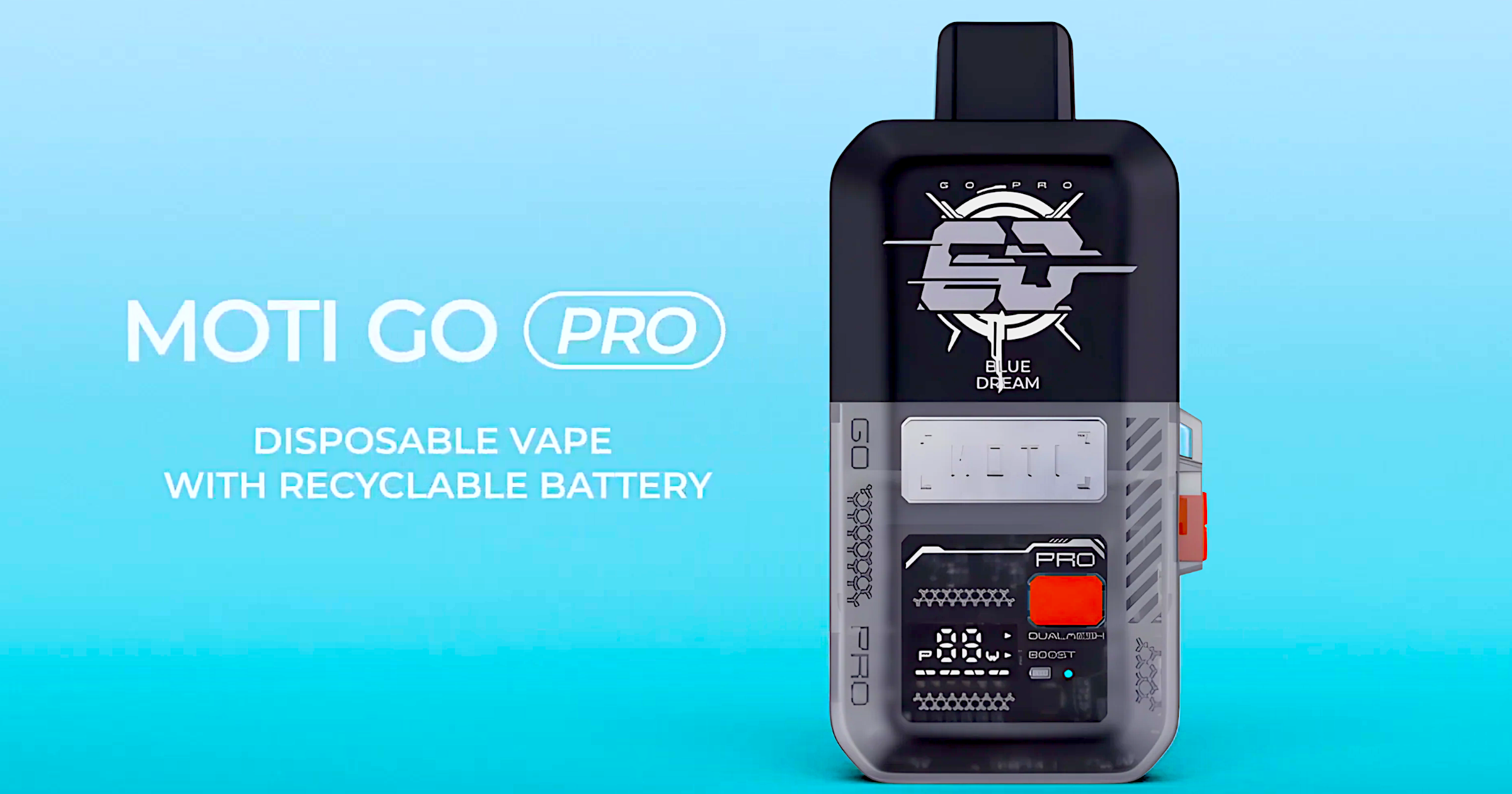 MOTI Go Pro 12000 Disposable Vape | Dual Mesh Coils