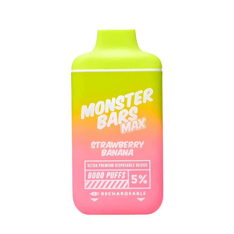 Monster Bars MAX 6000 Disposable Vape | 5% Nic in 10 Flavors