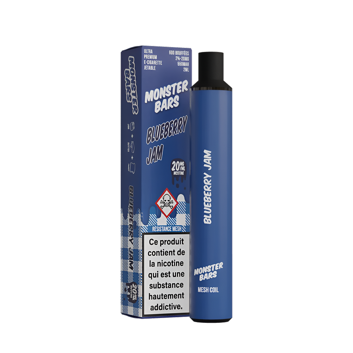 Monster Bars 600 Disposable Vape | 2% Nic in 13 Flavors