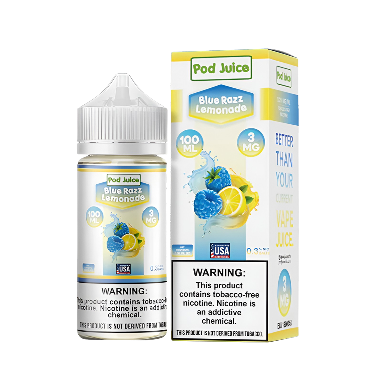 Pod Juice Freebase Vape Juice | 0 ~ 12 Mg Nic in 18 Flavors