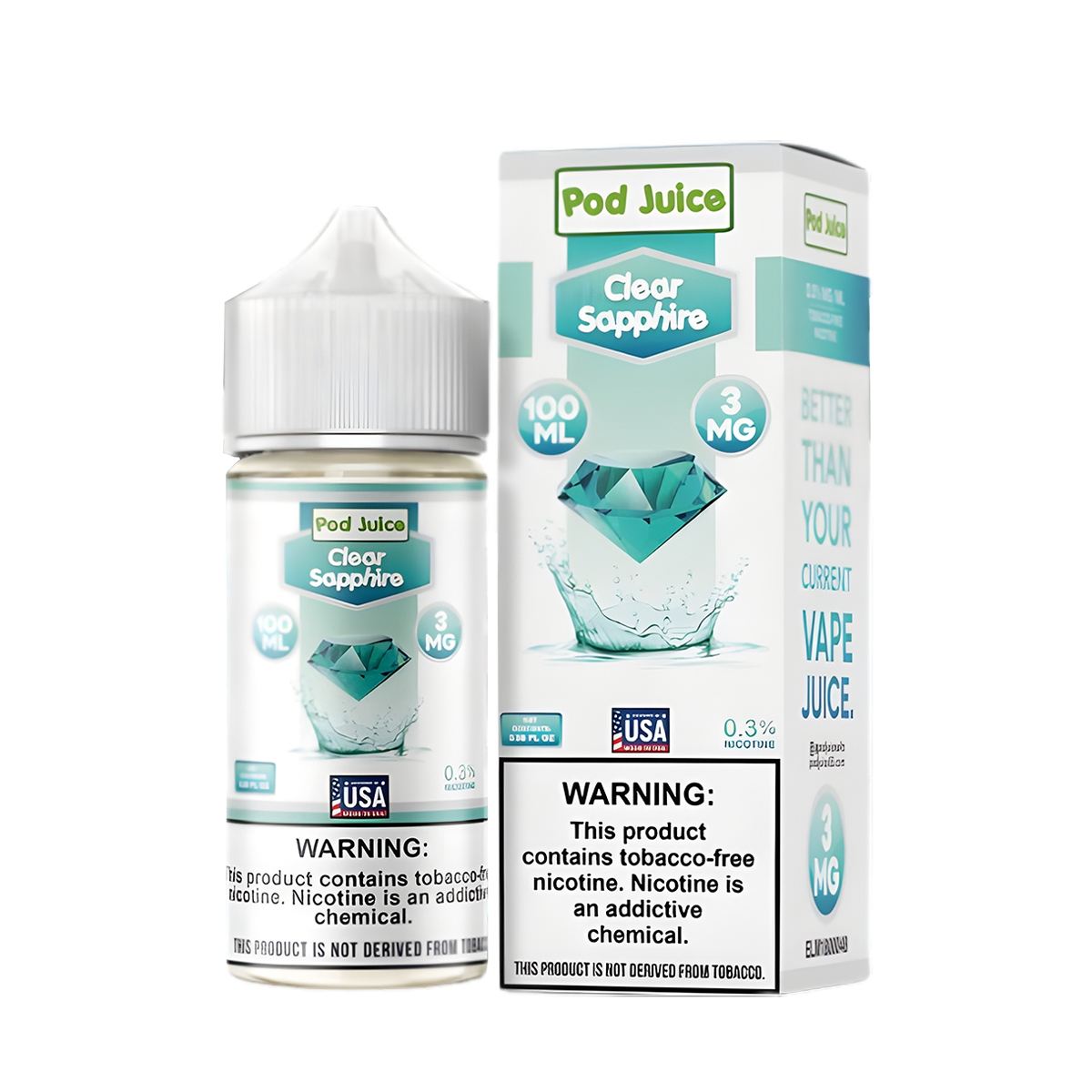 Pod Juice Freebase Vape Juice | 0 ~ 12 Mg Nic in 18 Flavors
