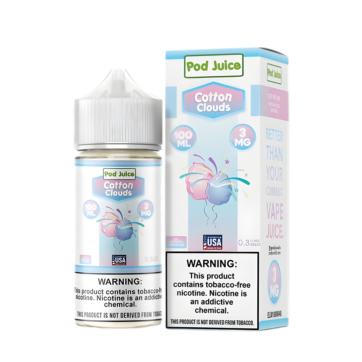 Pod Juice Freebase Vape Juice | 0 ~ 12 Mg Nic in 18 Flavors
