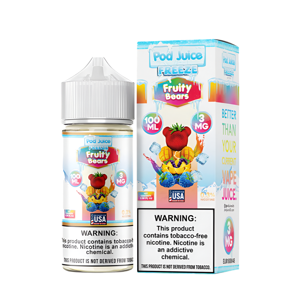 Pod Juice Freeze Freebase Vape Juice