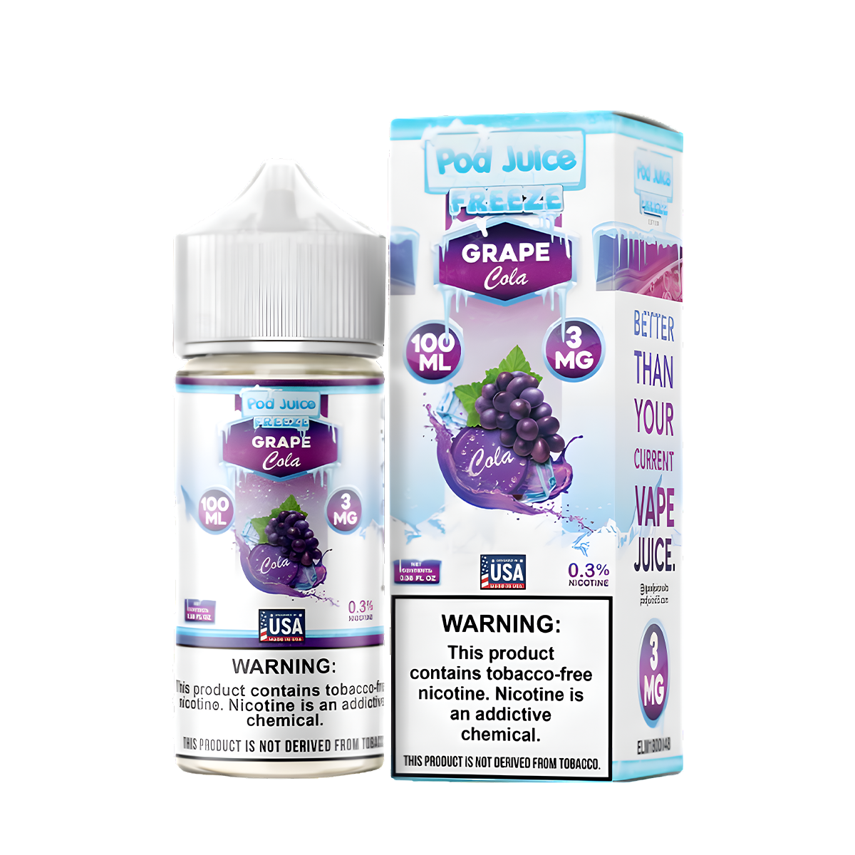 Pod Juice Freeze Freebase Vape Juice