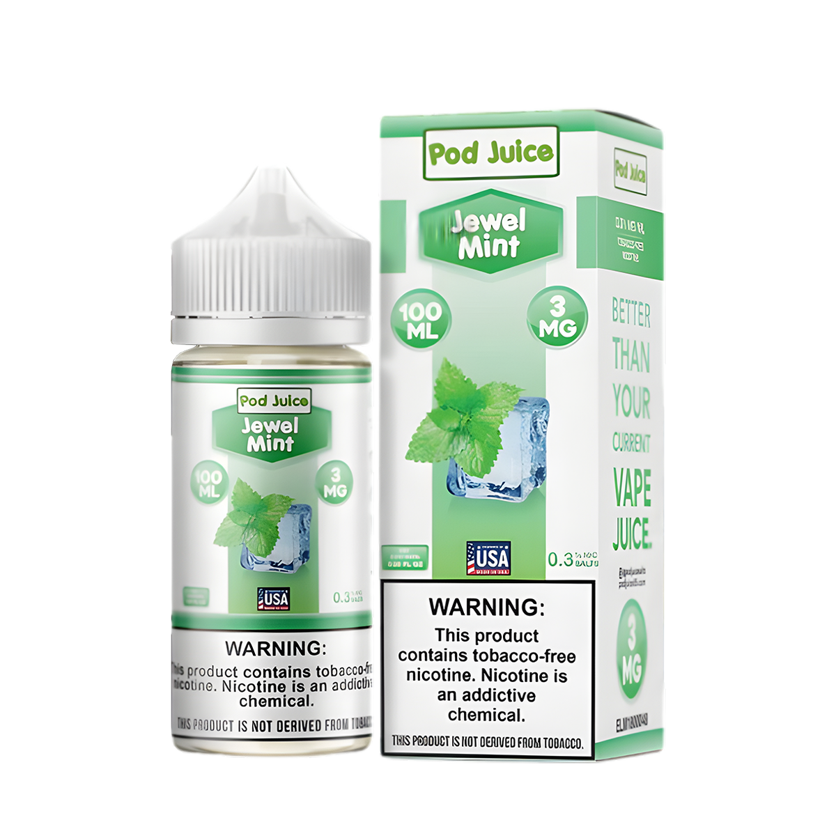 Pod Juice Freebase Vape Juice | 0 ~ 12 Mg Nic in 18 Flavors
