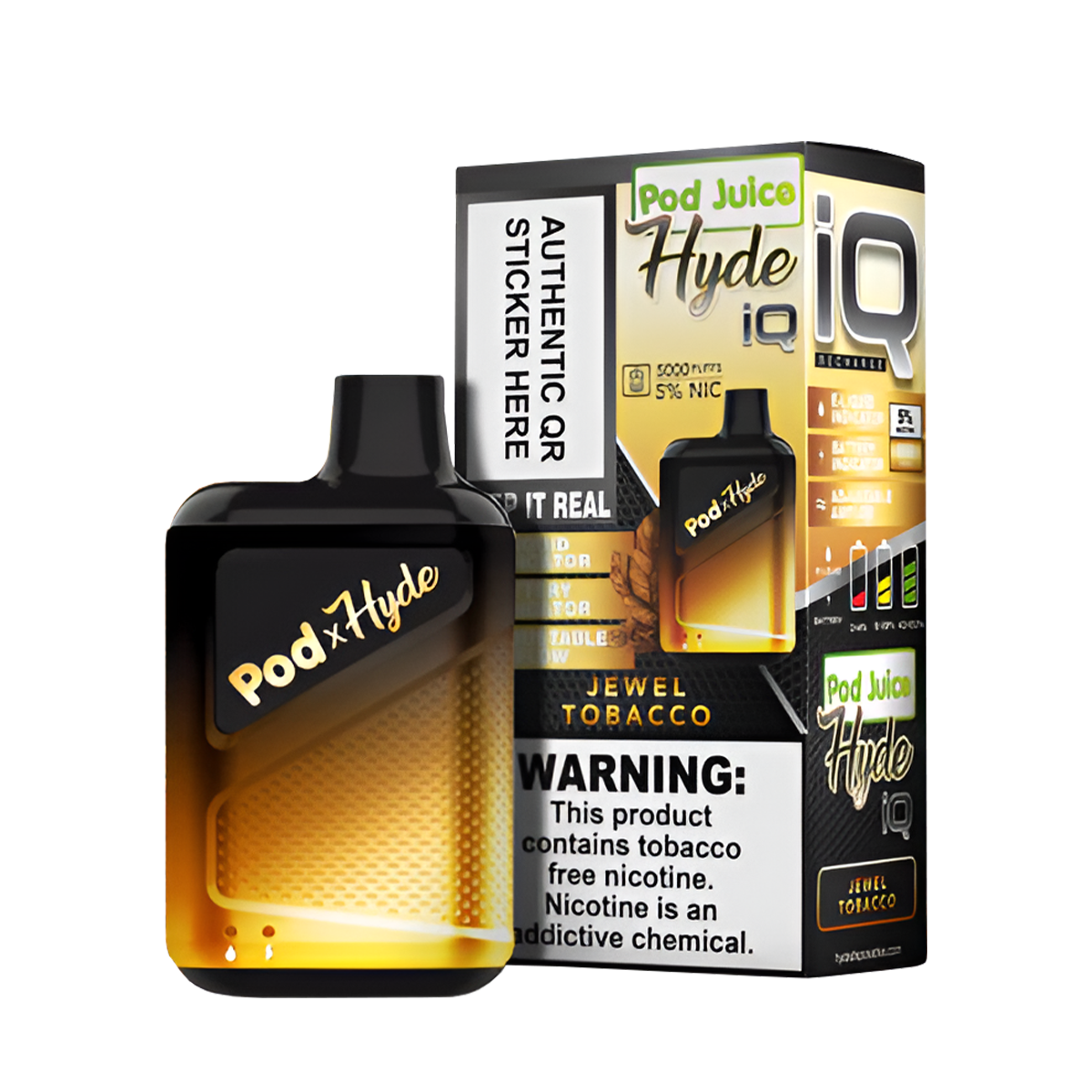 Pod Juice ☓ Hyde IQ Disposable Vape | 5% Nic in 17 Flavors