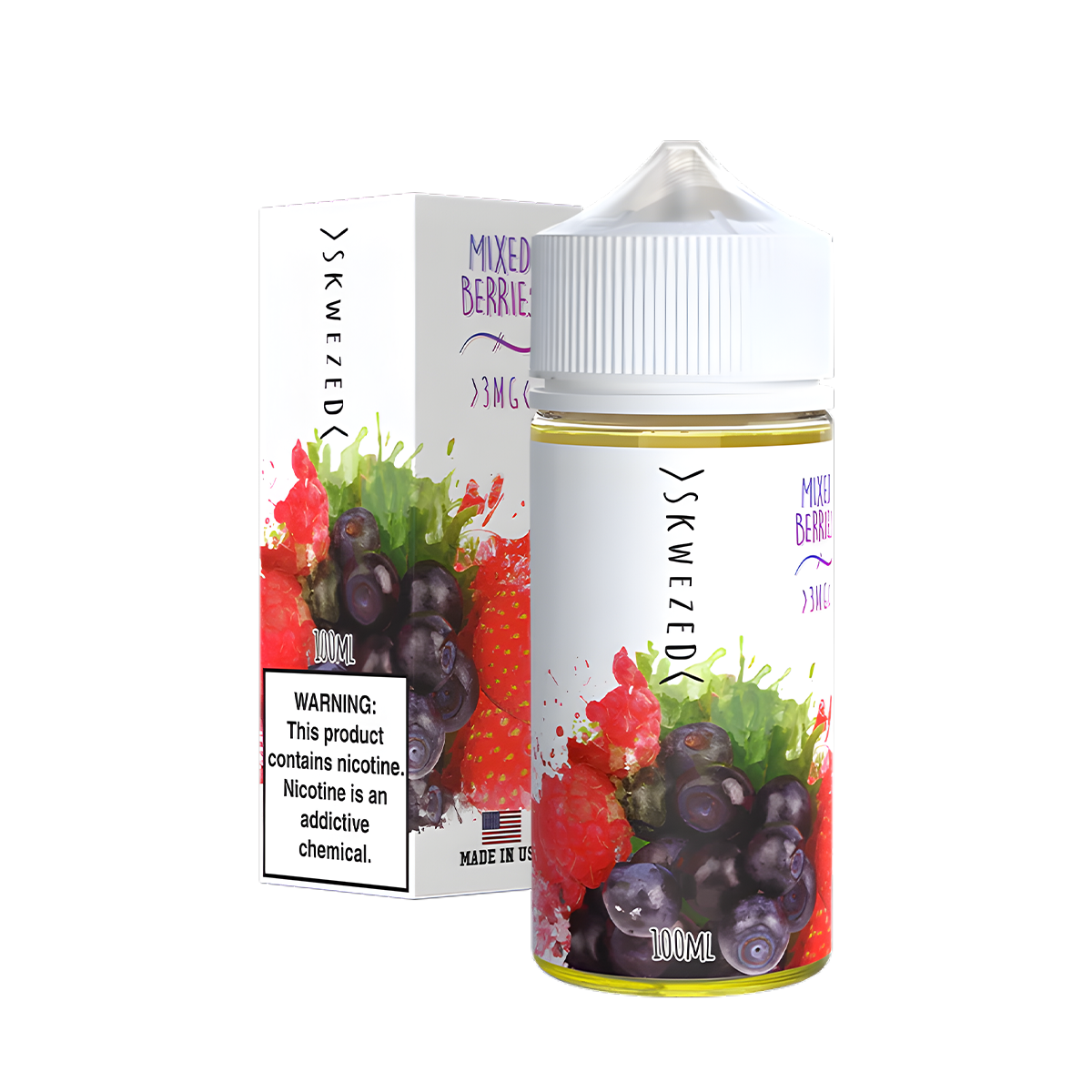 Skwezed freebase Vape juice | 0 ~ 6 Mg Nic in 13 Flavors