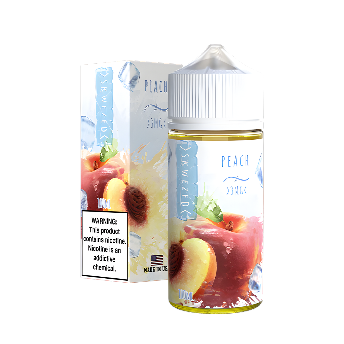 Skwezed Iced freebase Vape juice | 0 ~ 6Mg Nic in 14 Flavors