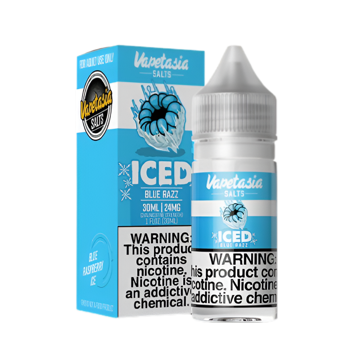 VapeTasia Iced Salt Nicotine | 24 ~ 48 Mg Nic in 8 Flavors