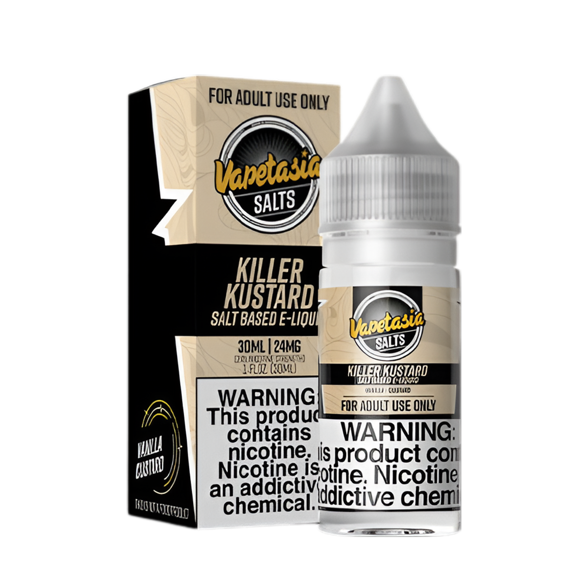 VapeTasia Killer Kustard Salt Nic | 24~48Mg Nic in 3 Flavors