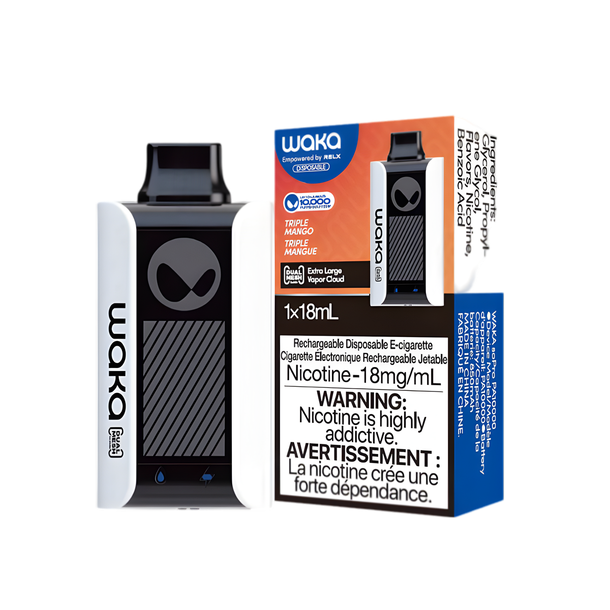 WAKA SoPro PA10000 Disposable Vape | 3, 5% Nic in 14 Flavors