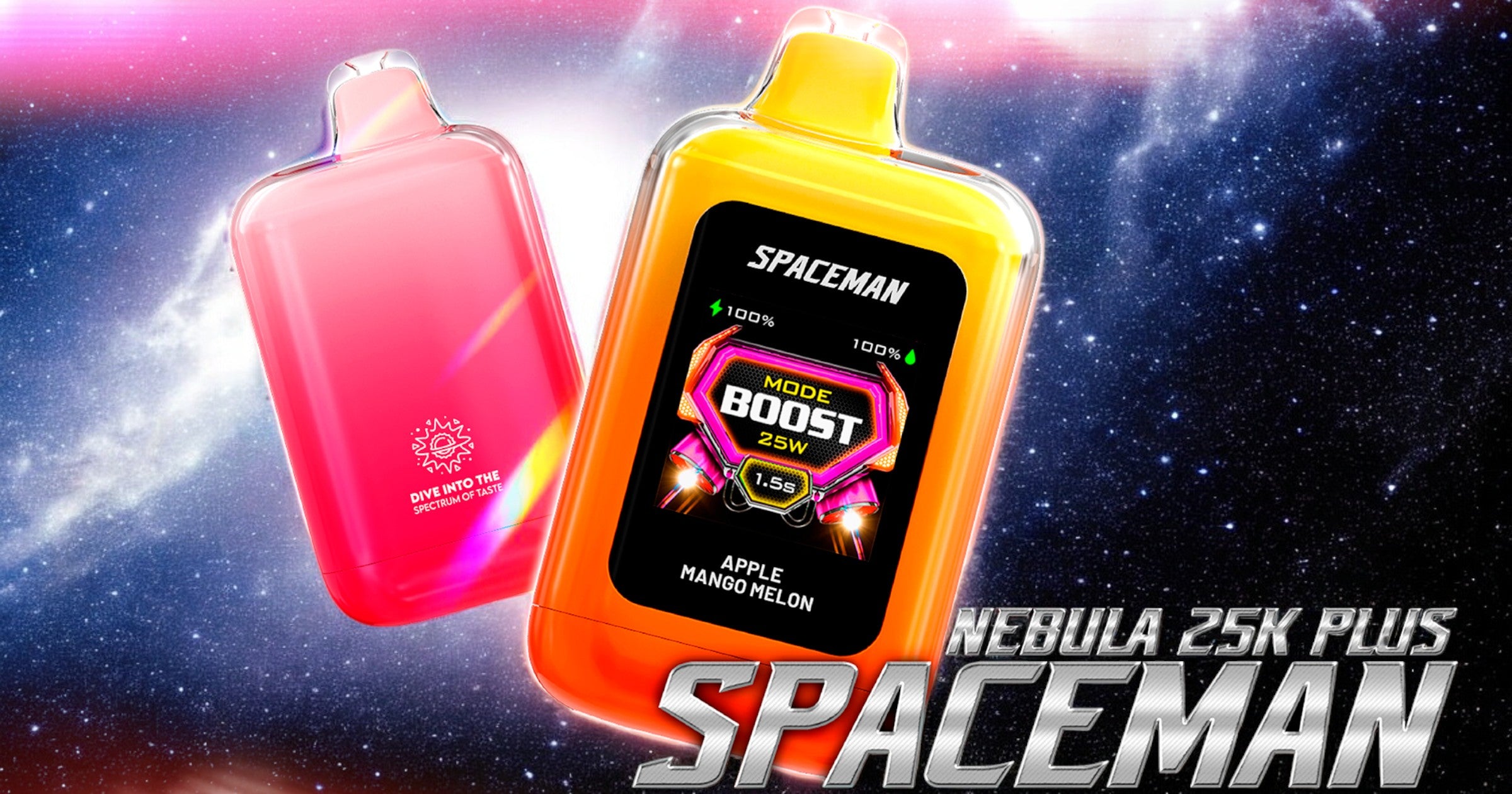 Spaceman Nebula 25K Plus Disposable Vape | Smart Screen
